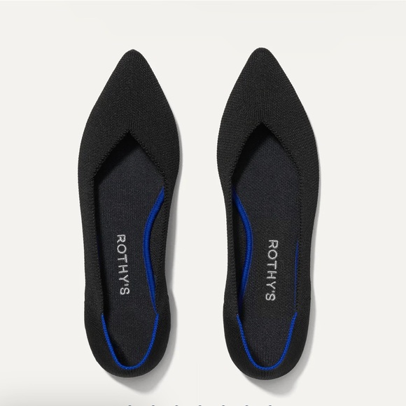 Rothy's | Shoes | Rothys The Pointe Black Ballet Flat Office Shoe ...